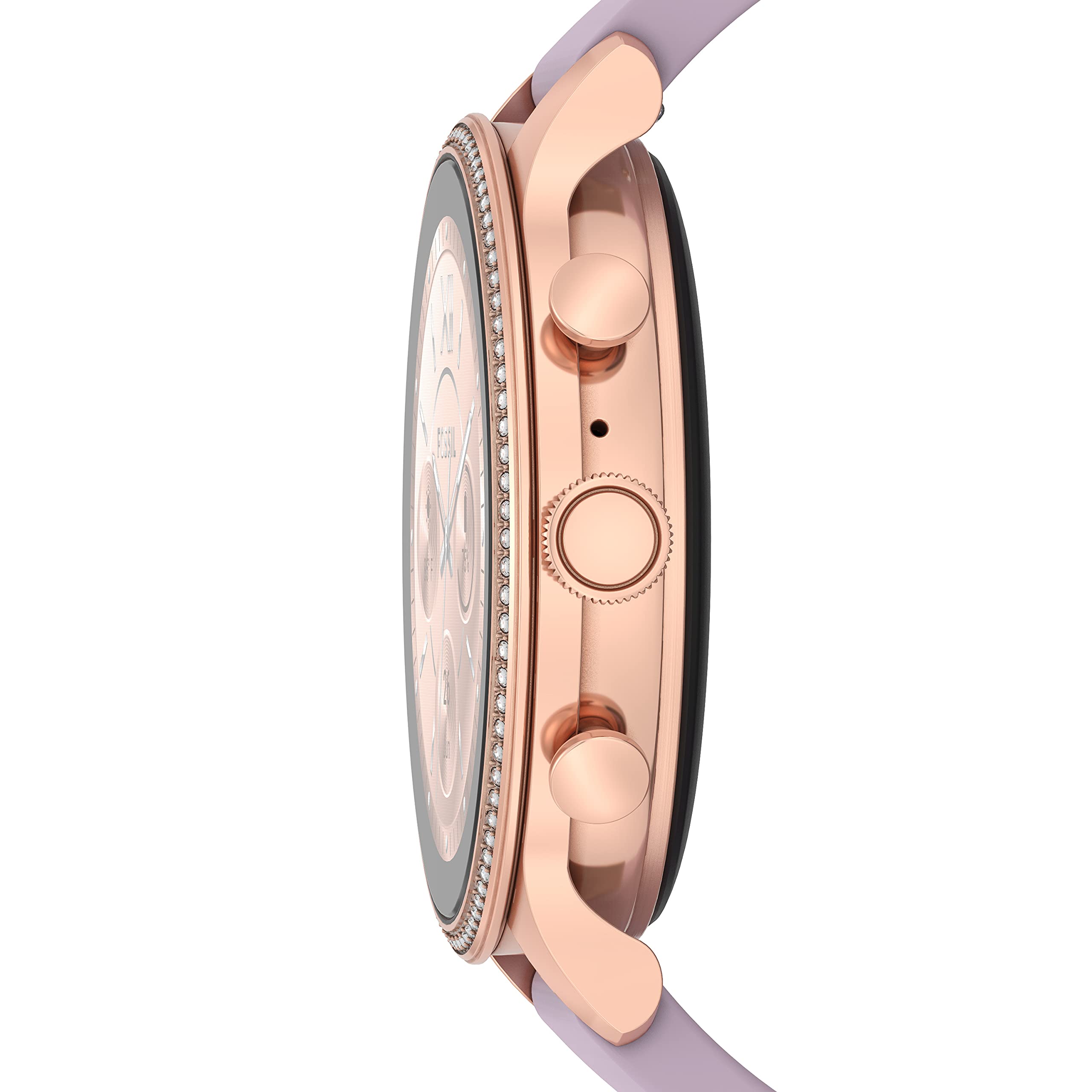 Fossil Gen 6 Women's 42mm Touchscreen GPS Activity Smartwatch with Signature Series Charger Bundle