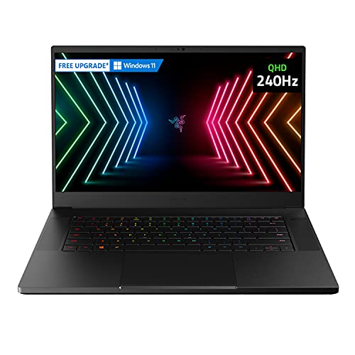 Razer Blade 15 Gaming Laptop: NVIDIA GeForce RTX 3060-11th Gen Intel 8-Core i7 CPU - 15.6” QHD 240Hz - 16GB RAM - 1TB SSD - CNC Aluminum - Chroma RGB - THX Spatial Audio - Thunderbolt 3