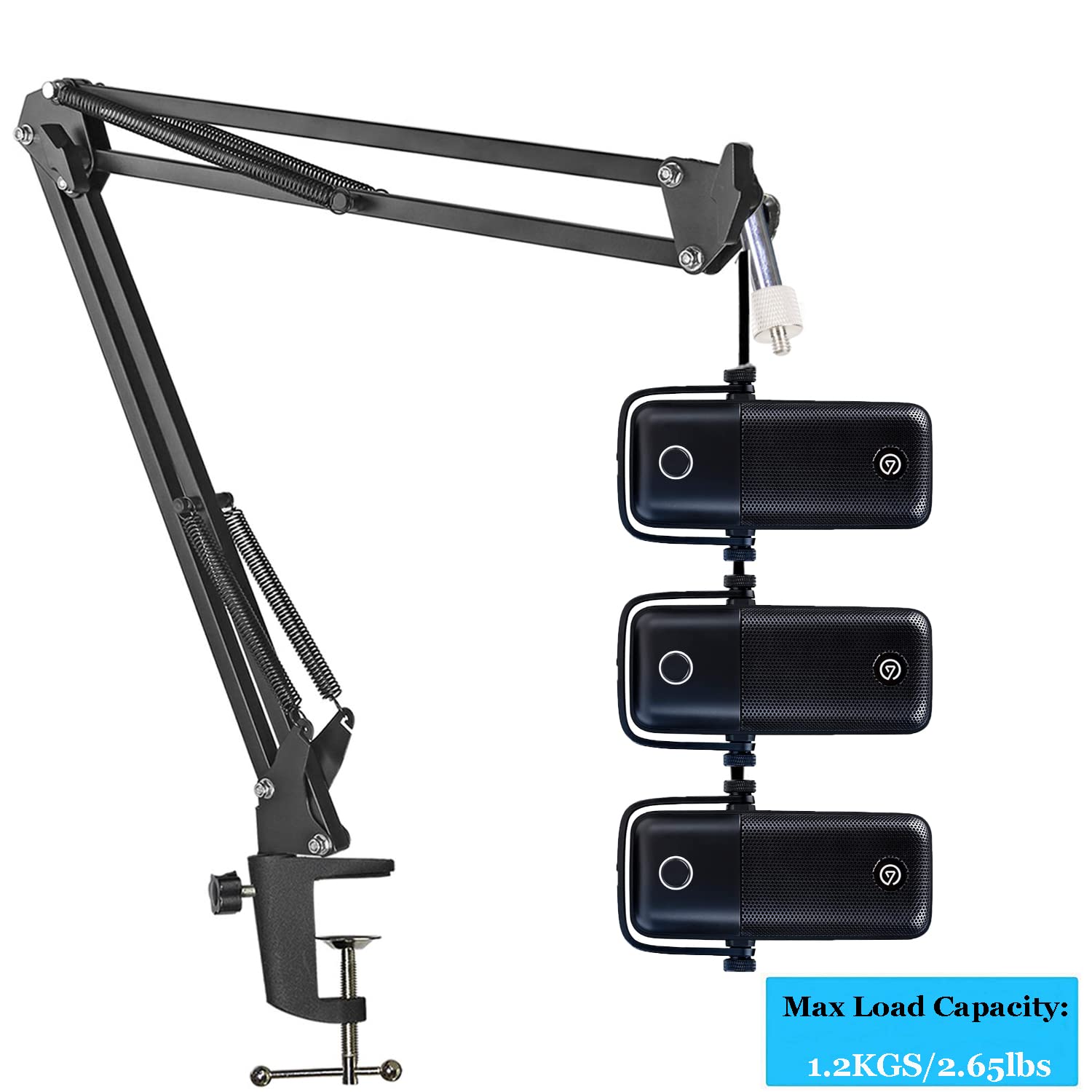 for Elgato Mic Boom Arm, Elgato Wave 3 Microphone Desk Stand, Adjustable Table Elgato Low Profile Mic Arm Compatible with Elgato Series Microphone.
