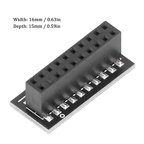 Jopwkuin TPM 2.0 Module, LPC Interaface 16mm Width Electronic Component Easy Installation Wide Compatibility Encryption Module for Replacement