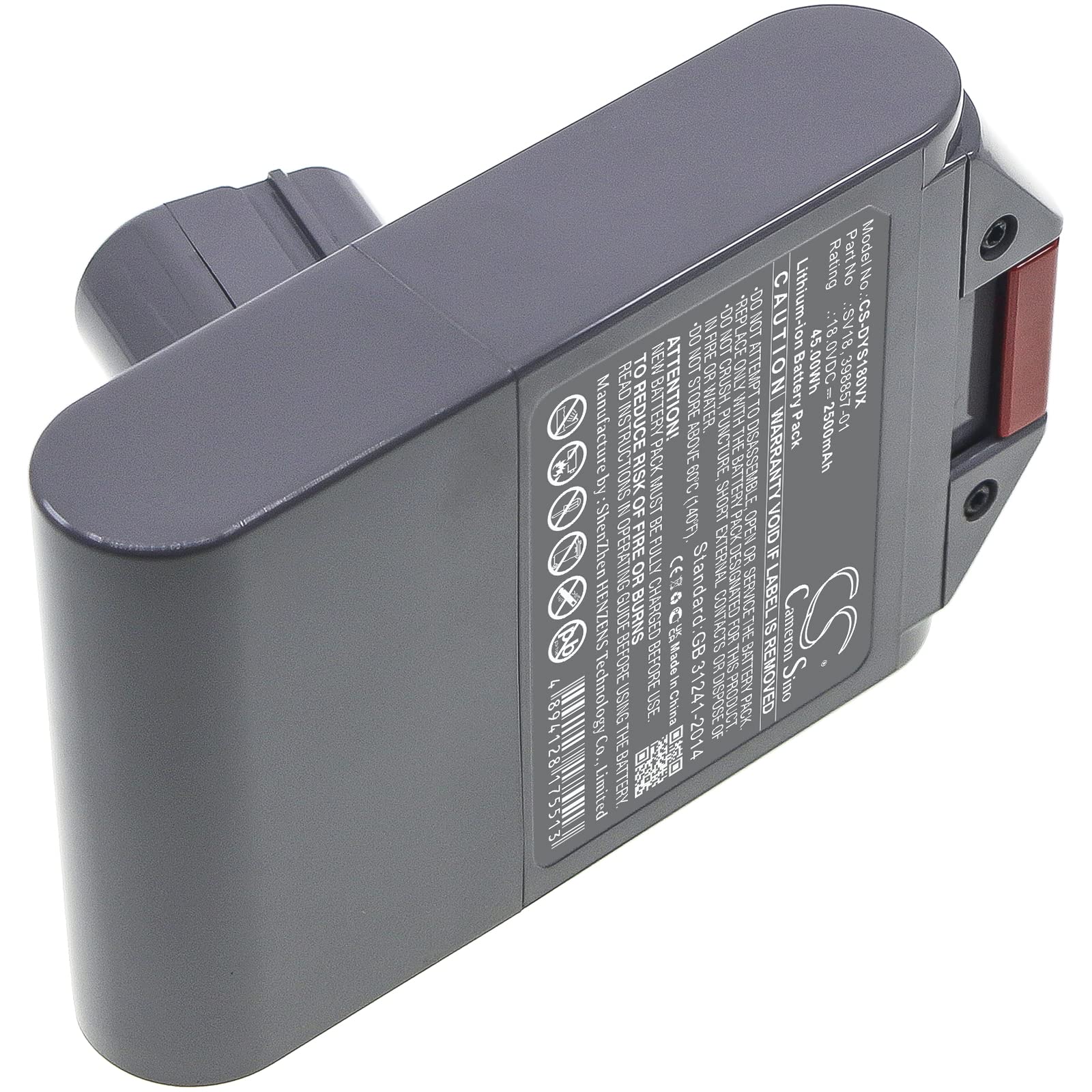 HVH 2500mAh Battery Replacement for Dyson 398006-01, 398857-01, 965171-02, 971450-06, SV18, Digital Slim Fluffy Extra, Digital Slim Fluffy Pro, V10 Slim, V11, V12 Detect Slim, V15 Detect