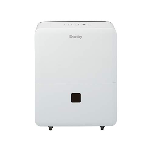 Danby DDR020BJWDB 22 Pint Dehumidifier in White 22 Pint (10.4L) Dehumidifier: controls humidity in spaces up to 1500 sq. ft. Energy Star Rating Electronic controls with LED display
