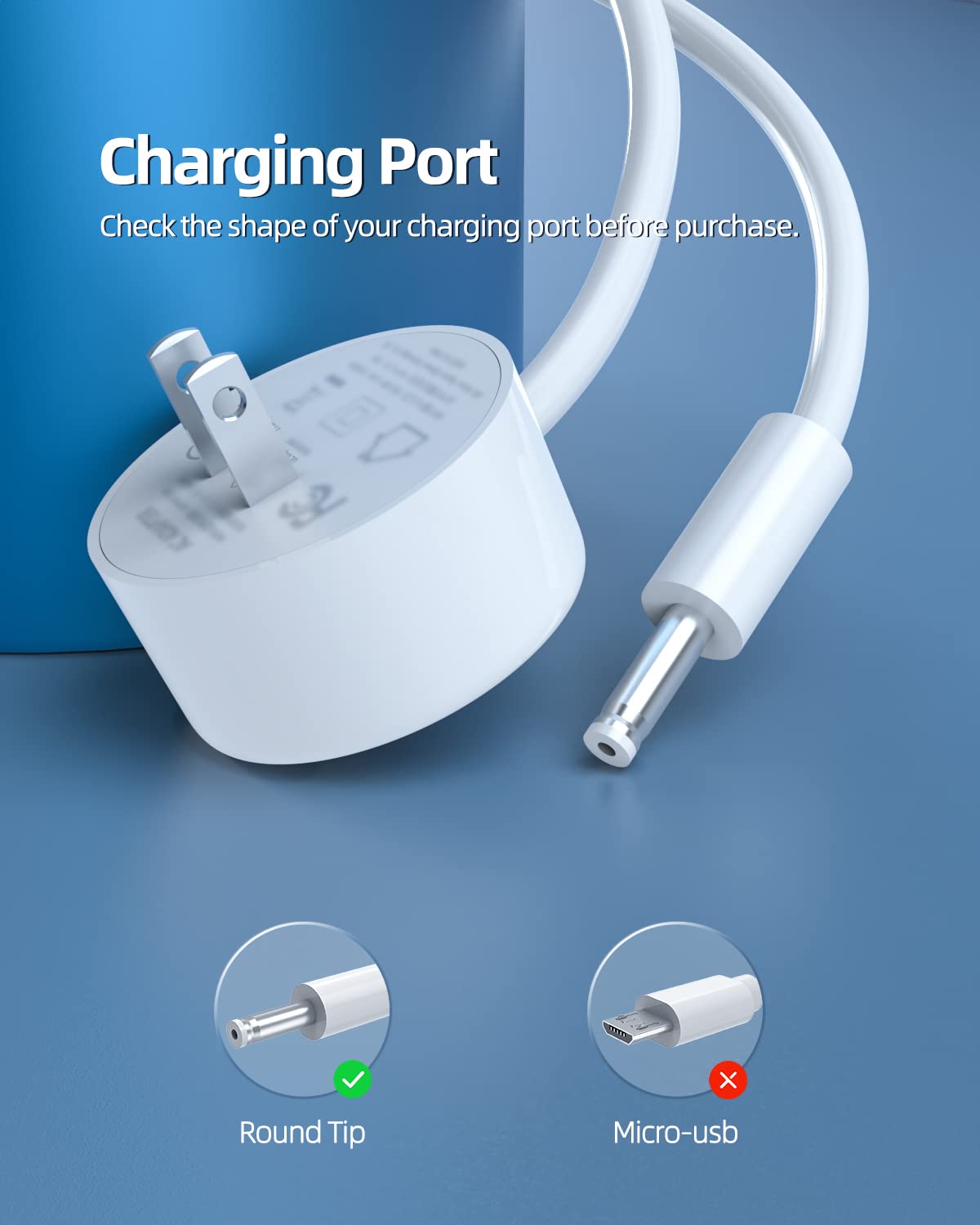 Power Cord Fit for Google Nest Mini (2nd gen) Smart Voice Speaker, Nest WiFi AC2200 (2nd gen) Router Power Supply Adapter AC Charger