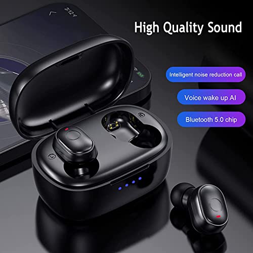 KENKUO Wireless Earbuds, 35Hrs Playtime Bluetooth Earbuds with Microphone, Immersive Premium Sound Ear Buds, Long Distance Connection, Wireless Earphones Compatible with iPhone & Android, White