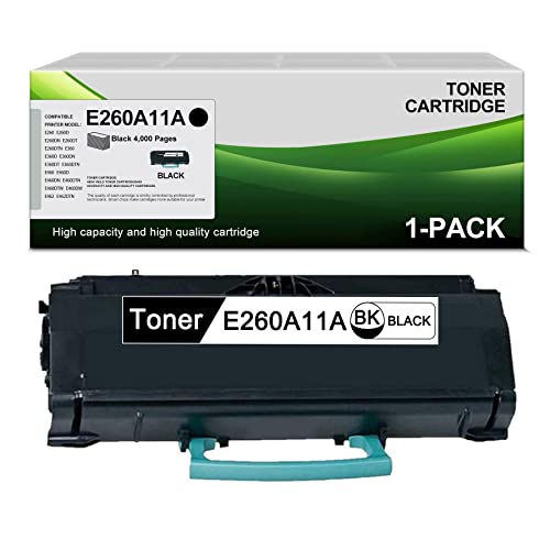 XENONK E260A11A Compatible Toner Cartridge Replacement for Lexmark E260 E260d E260dn E260dt E260dtn E360 E360d E360dn E360dt E360dtn E460 E460d E460dw E462dtn Printer Toner Cartridge (1 Pack, Black)