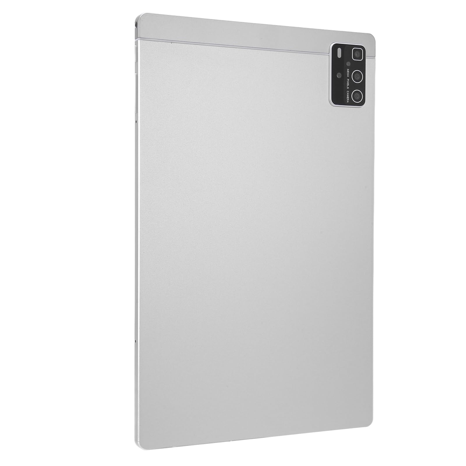 DAUERHAFT 10.1 Inch HD Tablet, Front 5MP, Rear 8MP, US Plug, 100‑240V, 6000mAh, Fast Charge for Study and Work (Silver)