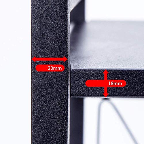 JF-XUAN Kitchen Shelf Kitchen shelf Stainless Steel Kitchen Racks Retractable Microwave Oven Racks Spice Racks 3Layer Storage Rack