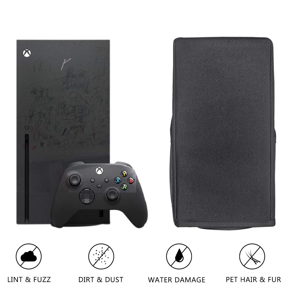 Eyglo Dsut Cover for Xbox Series X Protective Guard Sleeve Case, Anti Scratch Waterproof and Dust-Proof Xbox Series X Accessories (Black)