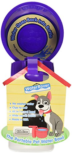 Water Rover Smaller 3-Inch Bowl and 8-Ounce Bottle, Purple