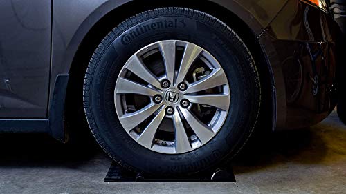 Maxsa 37358-RS Park Right Perfect Parking Self Adhesive Anti-skid Parking Mat for Cars and Trucks, 2” x 11” x 21.5” Black with Reflective Strip