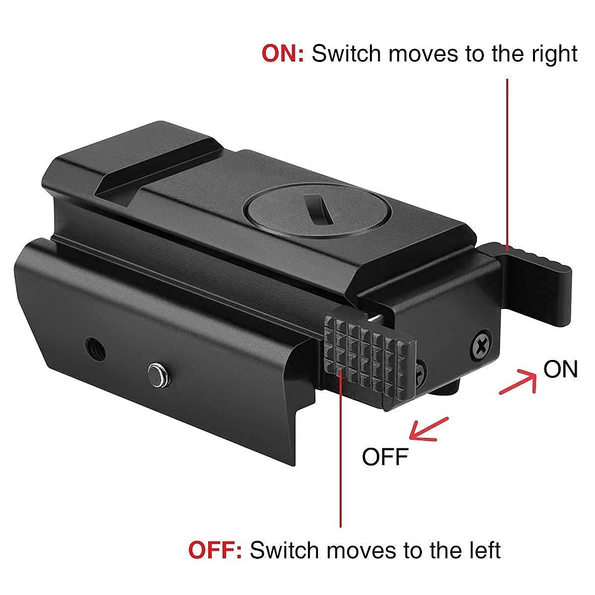 EZshoot BoreSighter for 0.177 to 0.54 Caliber and Red Dot Laser Sight Tactical 20mm Standard Picatinny Weaver Rail for Pistol Handgun Gun Rifle