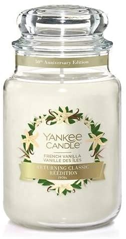 Returning Classic French Vanilla Large Jar Candle ,Fresh Scent