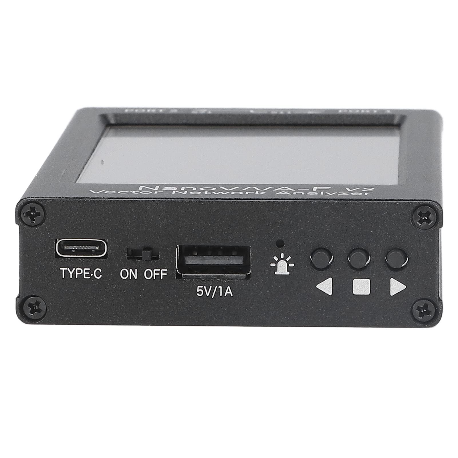 HF VHF UHF Antenna Analyzer, SMA RF Interface Full Touch Screen Vector Network Analyzer with Aluminum Case for Short Wave