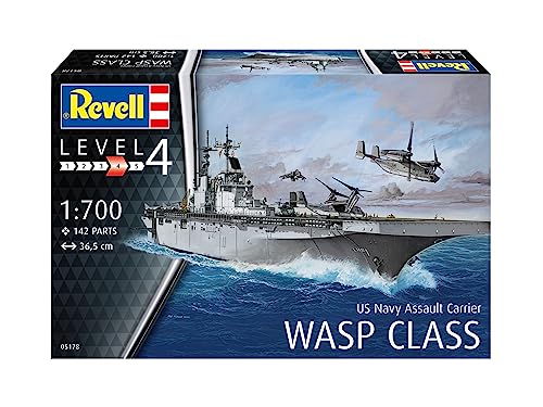 Revell 05178 Assault Carrier USS WASP Class 1:700 Scale Model Kit