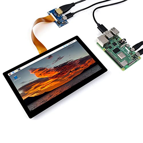 KUIDAMOS Capacitive Touch Screen, Touch Screen Monitor High Color Gamut 1024x600 for Consumer Electronics for Electronic Sentry