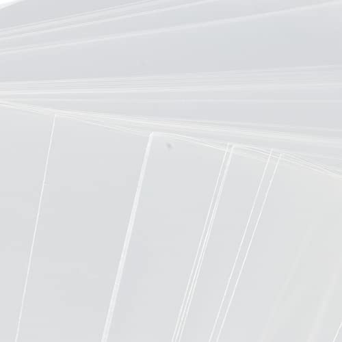 KUIDAMOS Resealable Vinyl Record Outer Sleeves, Protective 50Pcs OPP Dust Free Vinyl Record Sleeves Professional Keep for 12in Records