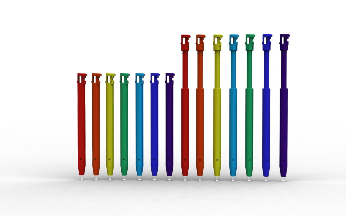 Stylus X-tend Pack - Rainbow for 3DS