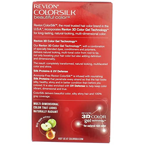 Revlon ColorSilk Hair Color 70 Medium Ash Blonde 1 Each ( Pack of 4)