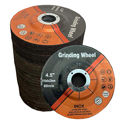 Grinding Wheel for Grinders,Grinding Wheel for Metal ,Aggressive Grinding for Metal (25 Pack, 4.5 Inch,1/4" Thick, 7/9")