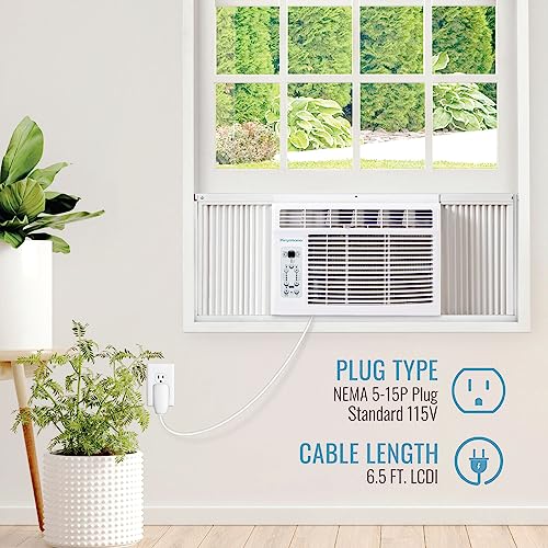 Keystone 5,000 BTU Window Mounted Air Conditioner & Dehumidifier with Smart Remote Control - Quiet Window AC Unit for Apartment, Living Room, Bathroom & Small Rooms up to 150 Sq.Ft.