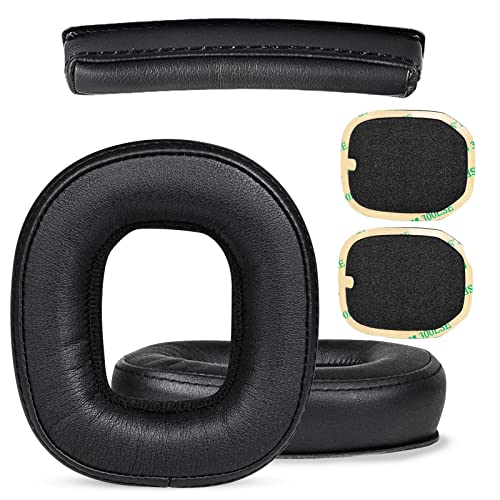 JULONGCR A50 Ear Pads Replacement Ear Cushions Cups Leather Muffs Cover Parts Accessories Compatible with Astro A50 Gen 3/A50 Gen 4 Headset. (Black)