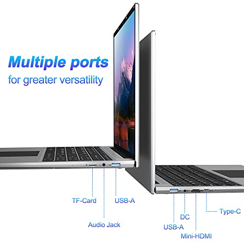 jumper Laptop, 16GB RAM 512GB SSD, Quad-Core Intel N100 Processor, 16" FHD IPS Screen(1920x1200), Laptops Computer with 4 Stereo Speakers, Dual-Band WiFi, Cooling System, 38WH Battery,Gray.