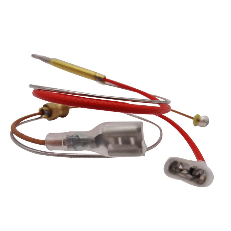 GUOFALDE Outdoor Patio Heater Thermocouple, M8 x 1 End Connection Nuts Thermocouple 410 mm Length M6 x 0.75 Head Thread