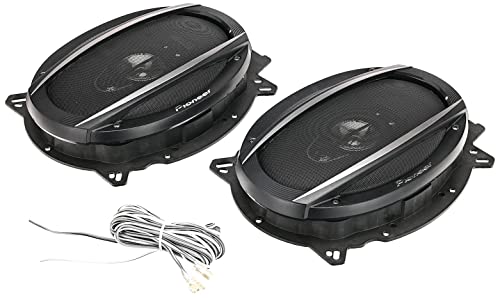 Pioneer TS-A6970F, 4-Way Car Audio Speakers, Full Range, Clear Sound Quality, Easy Installation and Enhanced Bass Response, 6” x 9” speakers