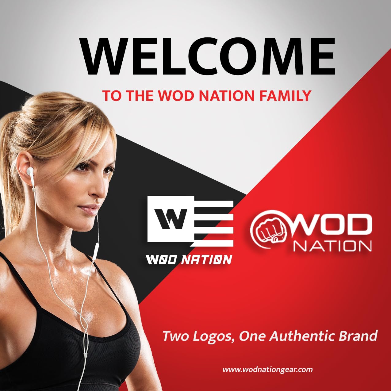 WOD Nation Muscle Floss Bands Recovery Band for Tack and Flossing Sore Muscles and Increasing Mobility : Stretch Band Includes Carrying Case (1 Black Heavy & 1 Red Medium)