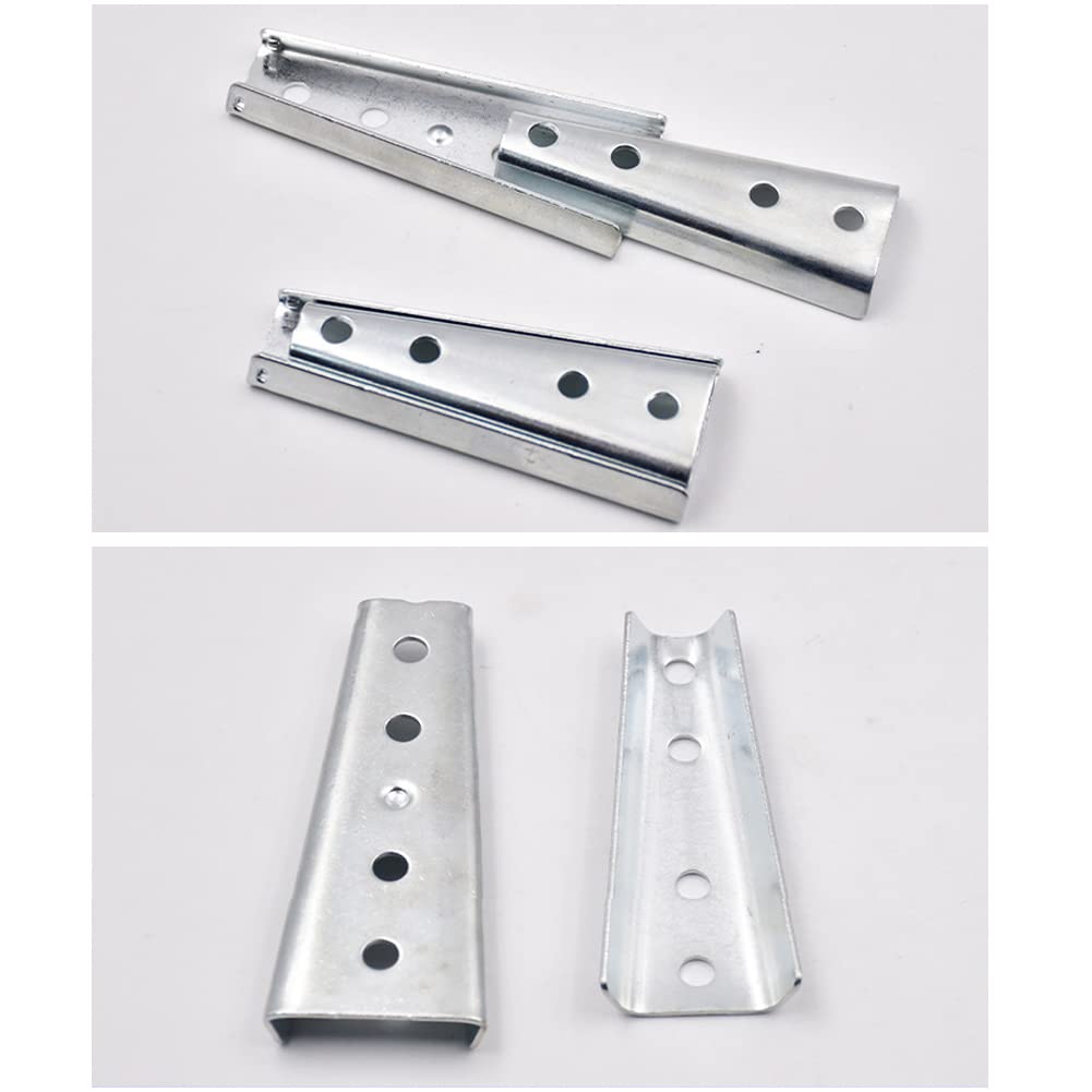 DBTHTSK Sofa Latch,Bed Replacement Parts,Heavy Duty Interlocking Tapered Hardware Accessories Furniture Connector for Sofa, Bed (2 Pairs)