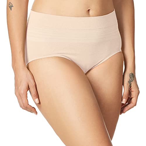 Warner's womens No Pinching No Problems Dig-free Comfort Waist With Lace Smooth and Seamless Brief Rs1501p Underwear, Butterscotch, Medium US