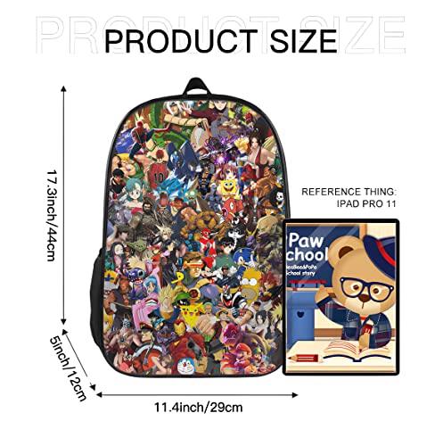 KIFRAL anime backpack 3D Printed Backpacks Laptop Backpack Travel Bag (anim)