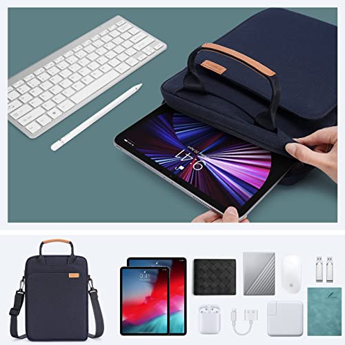 NIDOO Laptop Shoulder Bag for 13" MacBook Air Pro M1 M2 / 12.9" iPad Pro M2 M1 / 13" Surface Pro X 7 8 9, Vertical Computer Sleeve Carrying Case Messenger for 13.3" Galaxy Pro 360 / Tab S8+ / Dell XPS