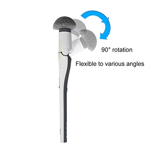 Toxz Multifunctional Stubborn Handheld Cleaning Brush Portable Four-Piece for Family Car White,Waterproof,Two Modes,Low Noise,Adjustable Head(Ship from US!)