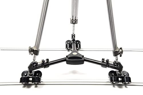 Glide Gear SYL 960 Floor Tripod Track Dolly Hybrid with Caster and Track Wheels