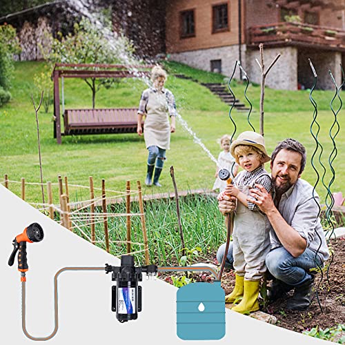 DC HOUSE 33-Series Black 115Volt Water Pressure Pump 3.3GPM 45PSI with Power Plug Self Priming Water Pump Electric 115V AC for High-Flow Moderate-Pressure Booster Agriculture Spraying Transfer