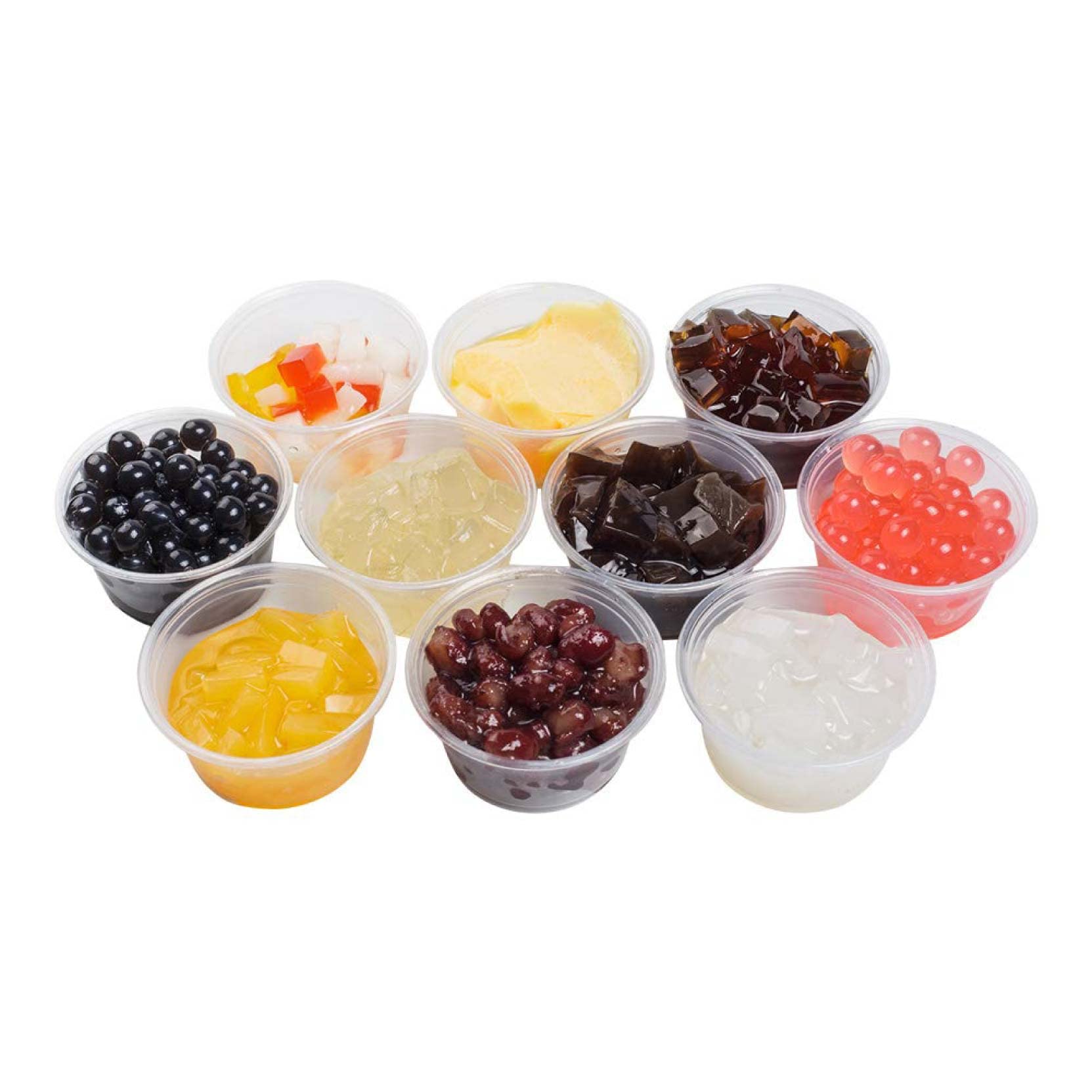 TashiBox 200 Sets - 2 Ounce Disposable Plastic Jello Shot Cups with Lids, Souffle Portion Container…