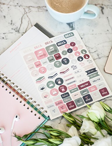 Planner Stickers 1000+ Scrapbook Stickers – Inspirational and Motivational Journal Stickers - Planner Accessories and Stickers for Planners Pack and Calendar Stickers for Adults Planner