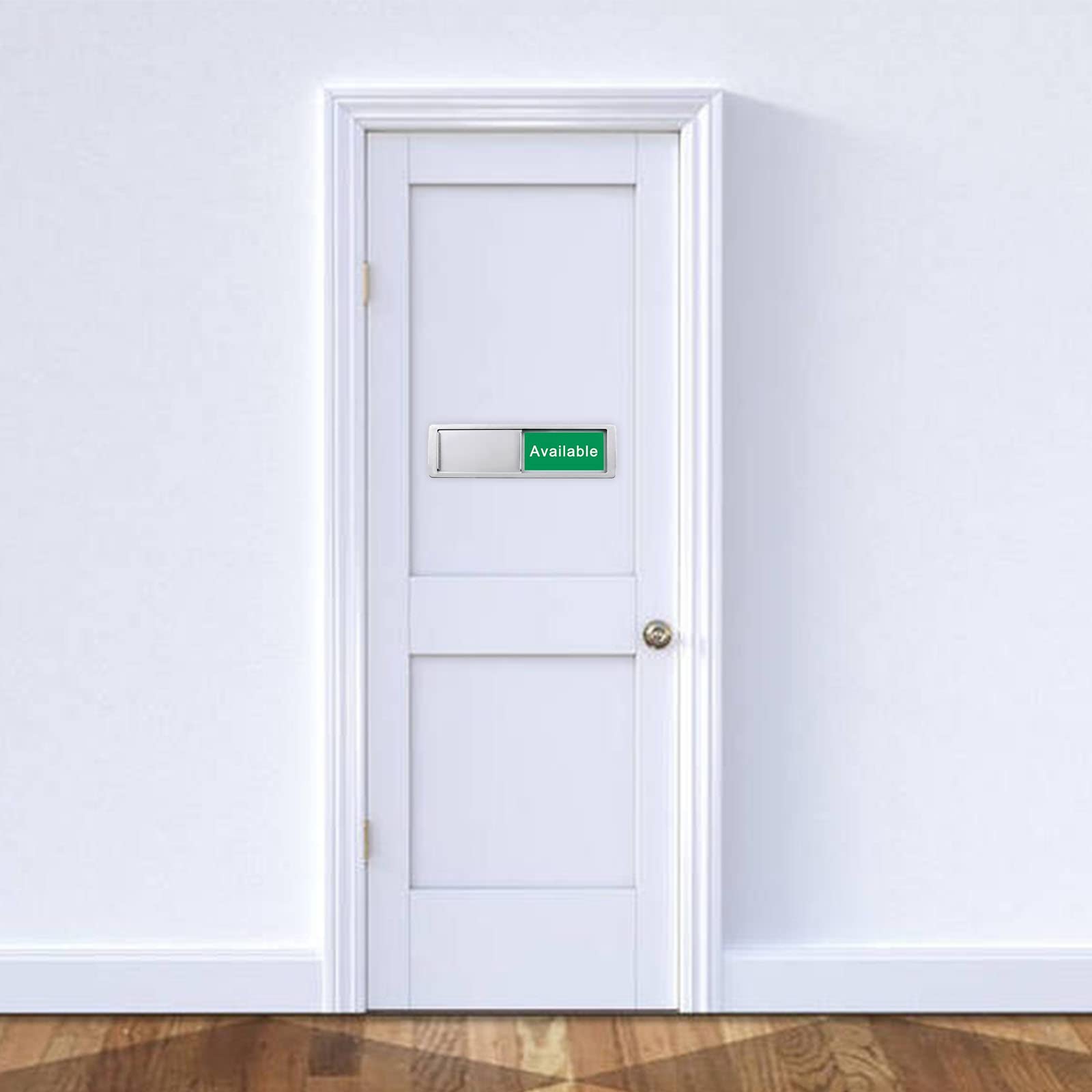 in Use or Available Sign,Vacant Occupied Sign for Home Office Hotles Hospital Restroom, Vacant Occupied Slider Door Sign Tells Whether Room in Use or Available, 7'' x 2''