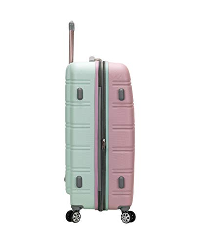 Rockland Melbourne Hardside Expandable Spinner Wheel Luggage, Mint, 2-Piece Set (20/28)