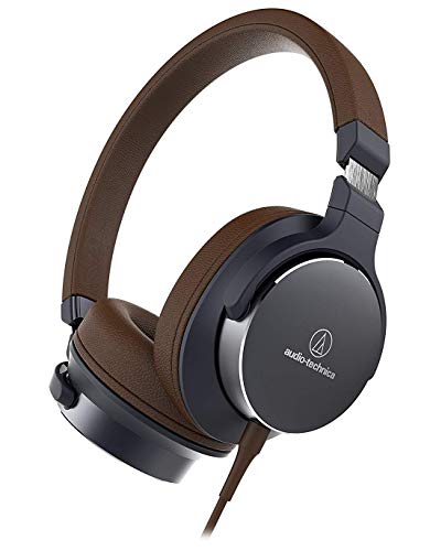 Replacement ATH-MSR7 Audio Cable Extension Cord Lead Compatible Audio Technica ATH-MSR7GM ATH-SR5NBW ATH-SR5BT Sony MUC-S12SM1 MDR-1A Headphone (Brown-L Shape)