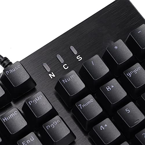 GOSHYDA Mechanical Gaming Keyboard,Durable 104 Key K550 RGB USB Mechanical Green Shaft Keyboard with Color Mixed Button Backlight,for Win System
