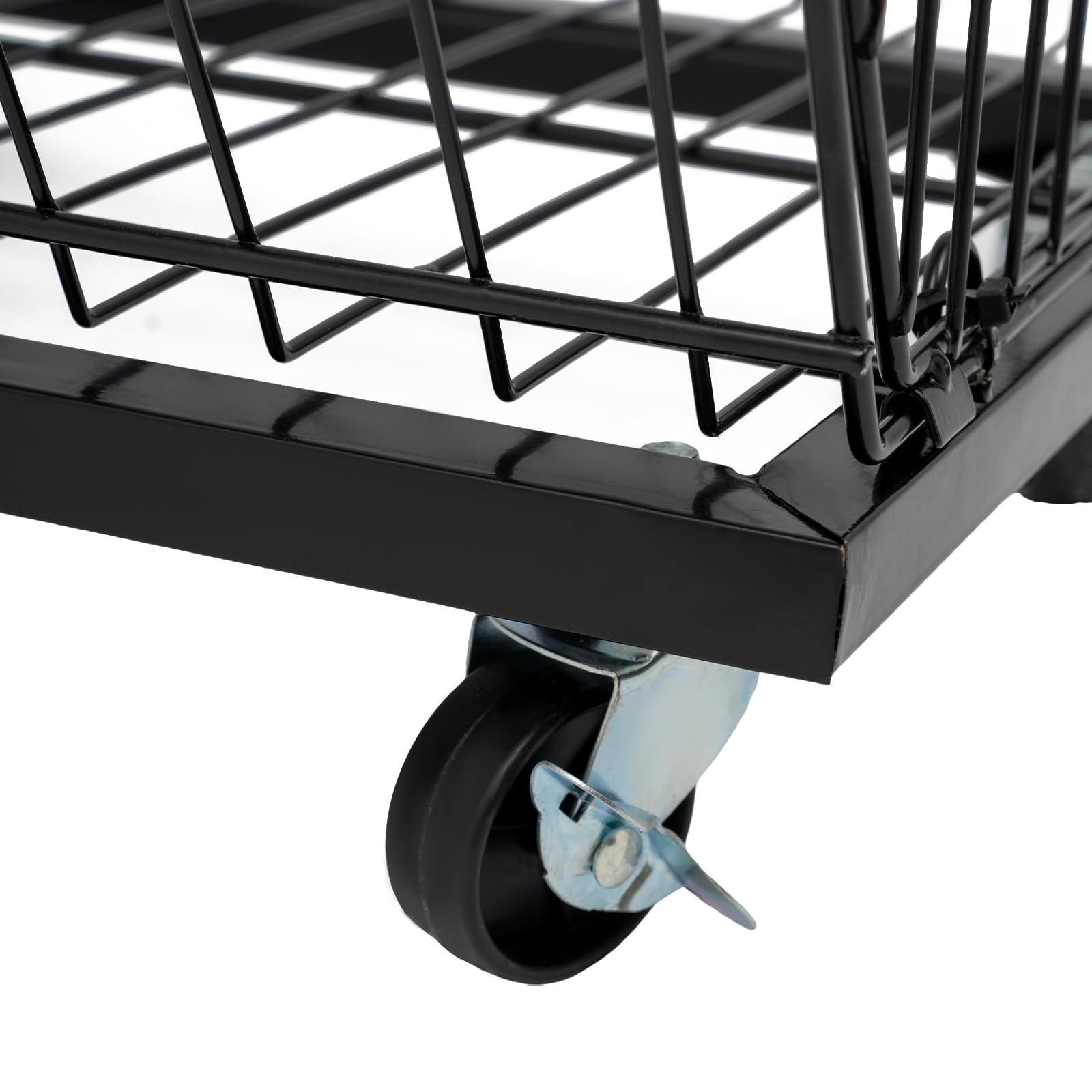 Lemoeyes 5-Shelf Shelving Unit, Wire Shelving with Wheels Market Retail Display Rack, 35.4" Wx17.7 Dx55 H Fruit Vegetable Snack Basket for Kitchen Garage Pantry, 44lbs Capacity Per Tier