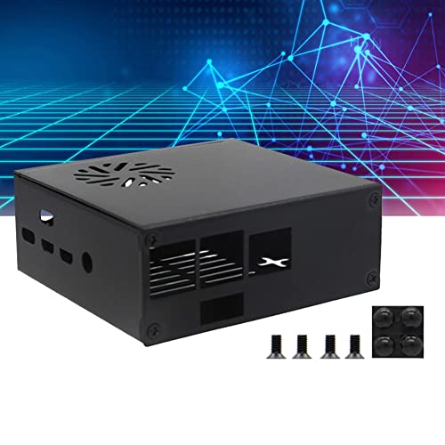 KALEN X876 M.2 NVME SSD Expansion Board+X732 Expansion with X863-C1 Metal + Pi 4B Storage