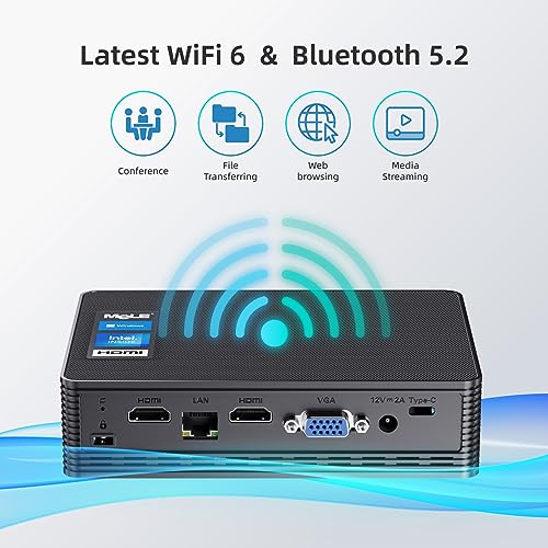 MeLE Fanless Mini PC QuieterHD3 Celeron N5105 16GB 512GB Windows 11 Pro Micro Computer Small Desktop Servers with Gigabit Ethernet WiFi 6 PXE Dual HDMI 4K Unlock BIOS on Industrial Webcast Office
