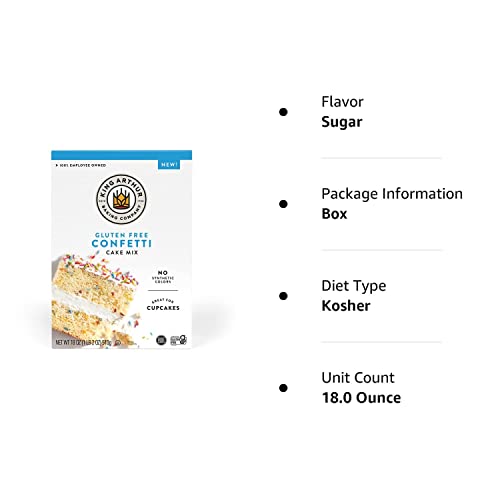 King Arthur Confetti Cake Mix, Gluten Free, 18 Oz