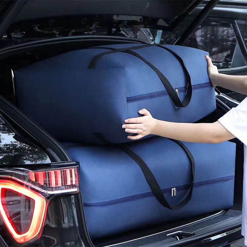 JMMBY Thickened Extra Large Storage Bag with Zippers & Carrying Handles,28 gallon,Moving Bags for household or travel.Waterproof fabric (1 Pack)