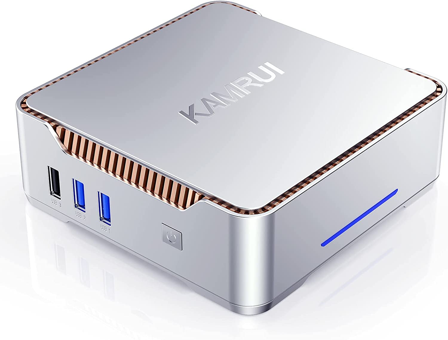 KAMRUI Mini PC,12GB RAM+256GB M.2 SSD Mini Computer,Intel Celeron N5105 Mini Desktop PC Windows 11 Pro up to 2.9GHz,2.5" SATA SSD,WiFi 2.4G/5G,Bluetooth4.2,Support 4K Triple Display