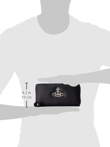 Vivienne Westwood Women's Leather Round Zipper Wallet ANNIE Black