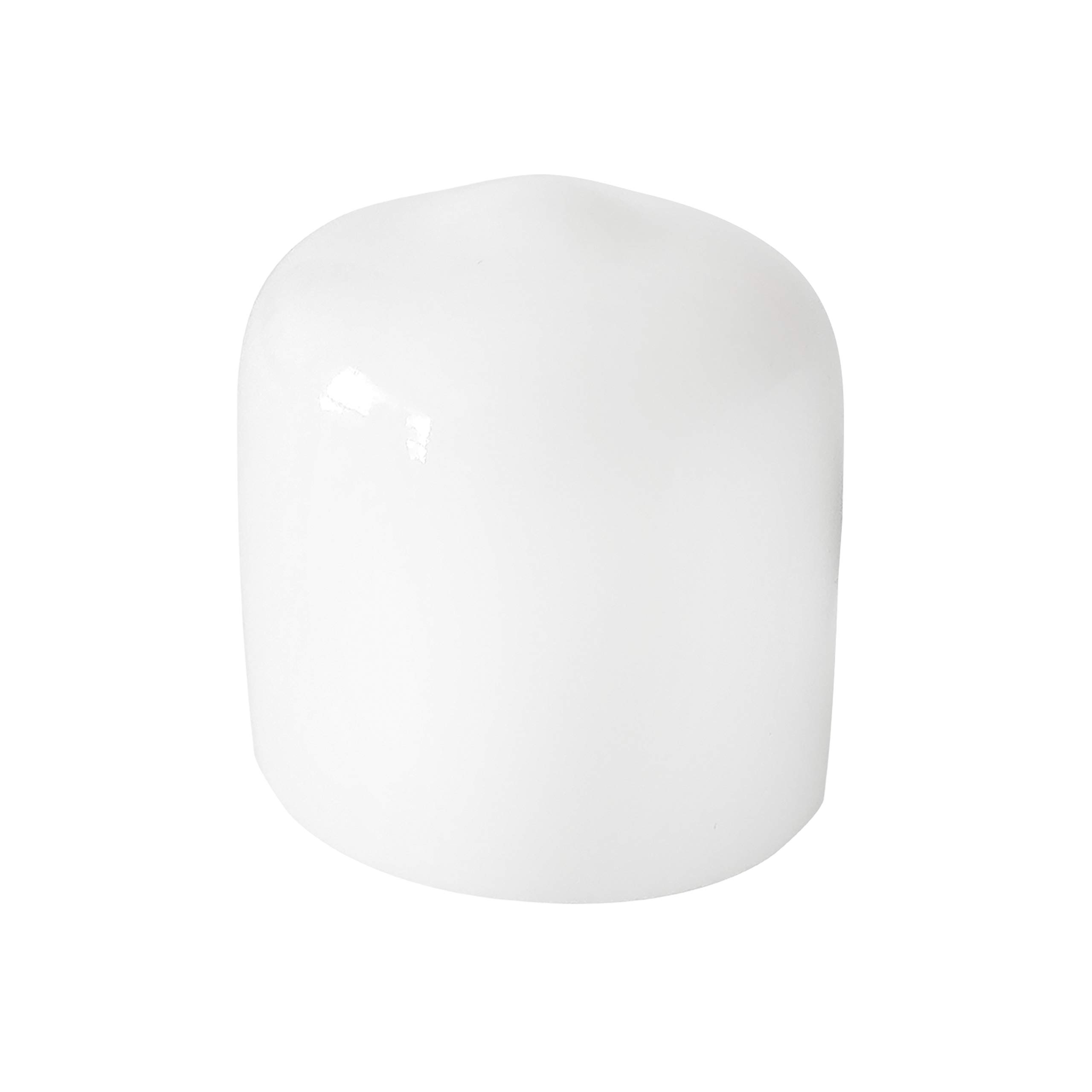 Prescott Plastics Made in USA 1/2" 0.5" Inch Round Vinyl Plug Insert (20 Pack), White Rubber End Cap for FDA Food Grade, Fence, Glide Insert for Pipe Post and Furniture
